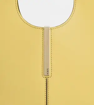 TOD'S Mini Shopping Bag With Engraved Logo - Yellow