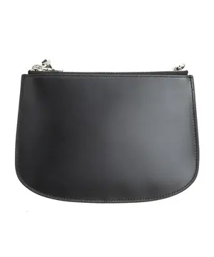 DIESEL® Logo Embossed Zipped Shoulder Bag - Black