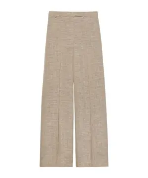 MAXCO. Wide-leg Trousers - Light Gray