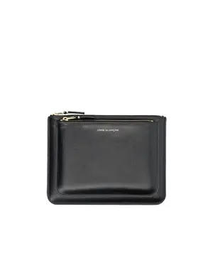 Comme Des Garçons Logo Wallet - Black