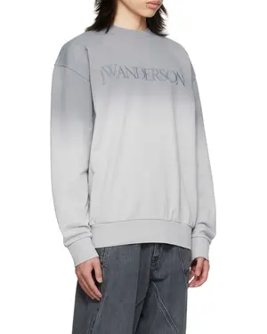 J.W.ANDERSON Gradient Logo Embroidered Crewneck Sweatshirt