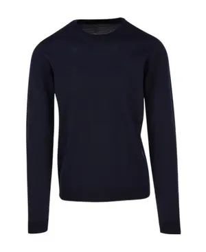 ROBERTO COLLINA Round Neck Long-sleeved Sweater - Black