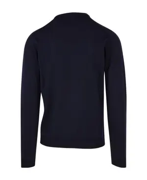 ROBERTO COLLINA Round Neck Long-sleeved Sweater - Black