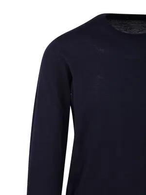 ROBERTO COLLINA Round Neck Long-sleeved Sweater - Black