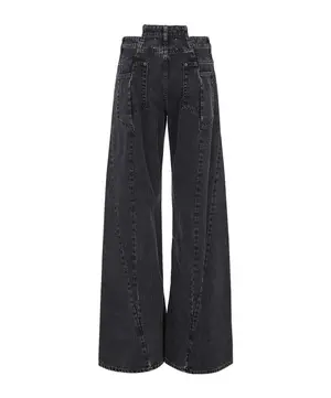 MAISON MARGIELA Wide-leg Five-pocket Jeans - No