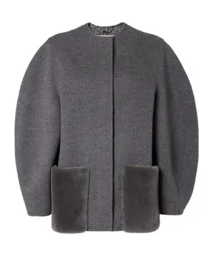 Fendi Single-breasted Cocoon Short Jacket - No