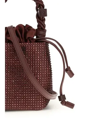 GANNI Mini Bou Drawstring Bucket Bag