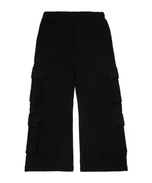 DIESEL® Cotton Cargo Trousers With Embroidered Logo