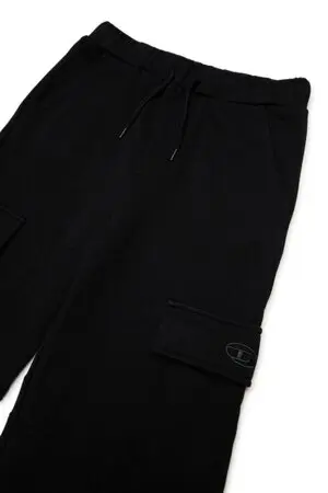 DIESEL® Cotton Cargo Trousers With Embroidered Logo