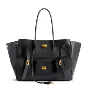 Balenciaga Bel Air Twist-lock Medium Tote Bag - Black