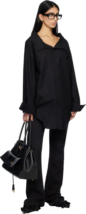 Balenciaga Bel Air Twist-lock Medium Tote Bag - Black