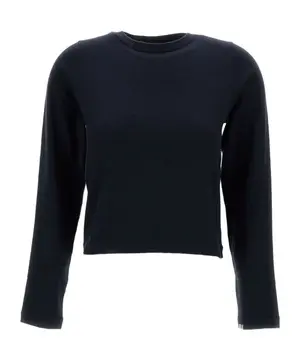 Extreme Cashmere Lisa Long Sleeve Knitted Top - Black
