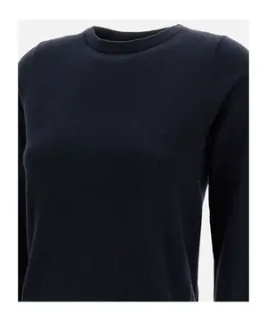 Extreme Cashmere Lisa Long Sleeve Knitted Top - Black