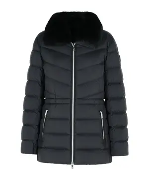 Moose Knuckles Zip-up Padded Jacket With Removable Fur