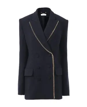 Chloé Chain-embellished Double-breasted Jacket