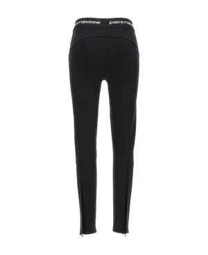 Rabanne Logo Detailed High Waisted Leggings