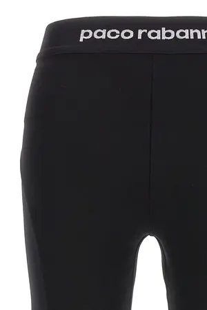 Rabanne Logo Detailed High Waisted Leggings
