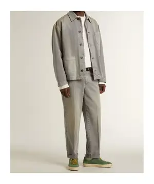 GOLDEN GOOSE Stud Embellished Denim Jacket