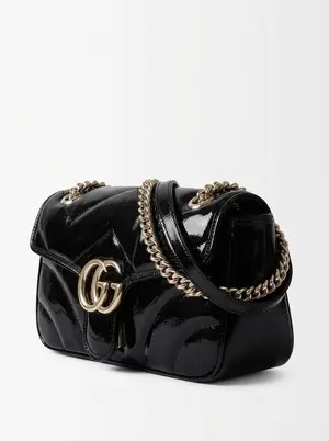 Gucci Gg Marmont Small Shoulder Bag - Black