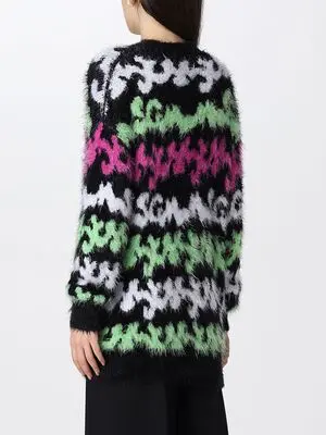 MSGM All-over Logo Embroidered Cardigan