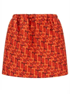 Gucci Horsebit Printed Mini Skirt