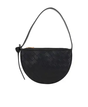 Bottega Veneta Intrecciato Shoulder Bag - Black
