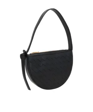 Bottega Veneta Intrecciato Shoulder Bag - Black
