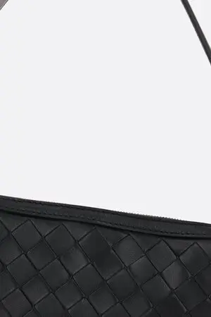 Bottega Veneta Intrecciato Shoulder Bag - Black