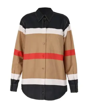 Burberry Striped Shirts For Women