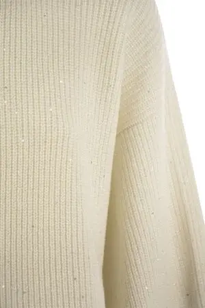 Brunello Cucinelli Lurex High Neck Pullover