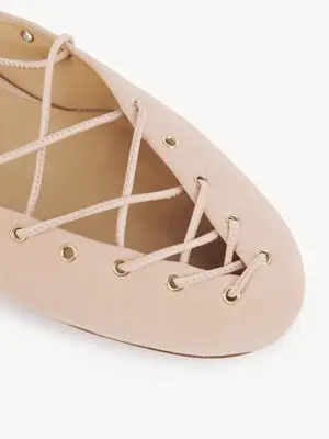 Chloé Ghillies Ballerina Flats - Pink