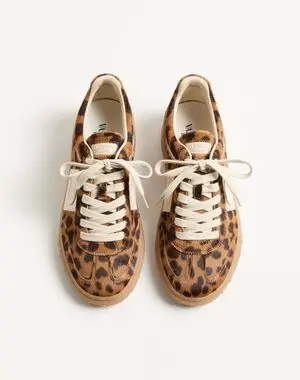 Valentino Garavani Upvillage Leopard Print Lace-up Sneakers - Brown