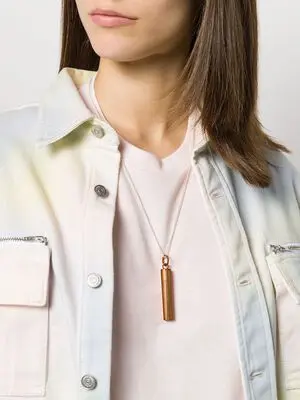 AMBUSH Pill Case Charm Necklace - Gray