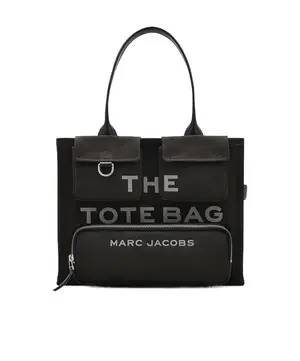 Marc Jacobs The Cargo Logo Printed Large Tote Bag - Black