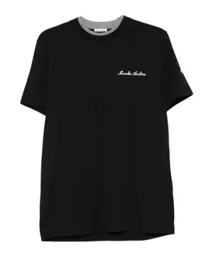 Moncler Archive Logo Embroidered Crewneck T-shirt