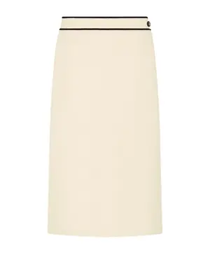 Dior Mid-length Flared Skirt - White/black