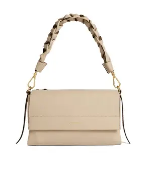 COCCINELLE Boheme Grana Double Small Shoulder Bag - Nude