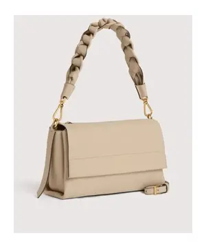 COCCINELLE Boheme Grana Double Small Shoulder Bag - Nude