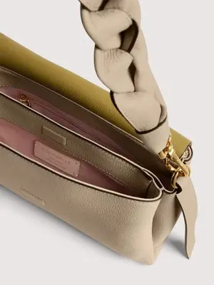 COCCINELLE Boheme Grana Double Small Shoulder Bag - Nude