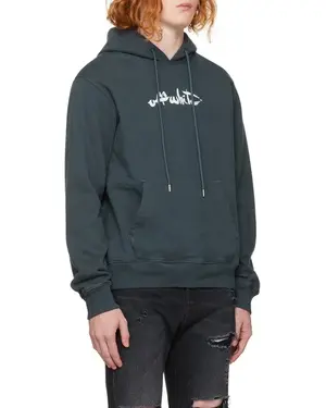 Off-White Arrows Print Hoodie - Blue