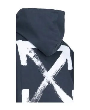 Off-White Arrows Print Hoodie - Blue
