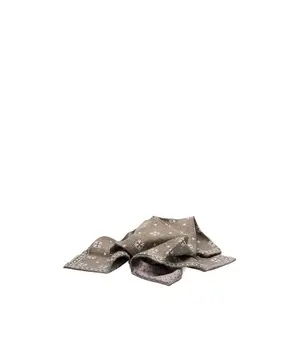 Brunello Cucinelli Mix-print Silk Handkerchief - Gray