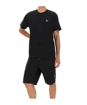 Stone Island Compass Patch Slim T-shirt - Black