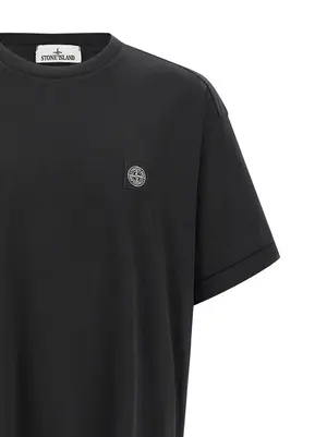 Stone Island Compass Patch Slim T-shirt - Black