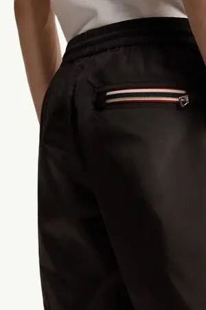 Moncler Logo Patch Drawstring Swim Shorts - Black