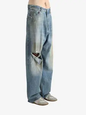 Vetements Distressed Baggy Jeans
