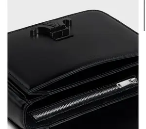 Celine Classique Triomphe Bag In Shiny Calfskin - Black