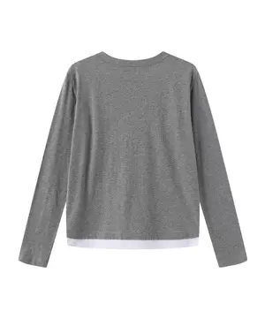 Marissa Chiara Long Sleeve T-shirt - Grey