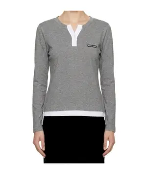 Marissa Chiara Long Sleeve T-shirt - Grey