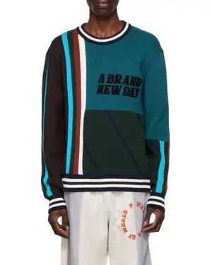 Paul Smith Striped Logo Knit Sweater